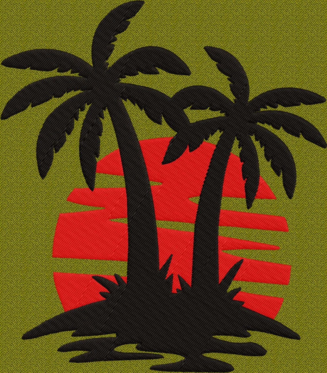 Palm Trees Embroidery Designs . Files With Design for - Etsy