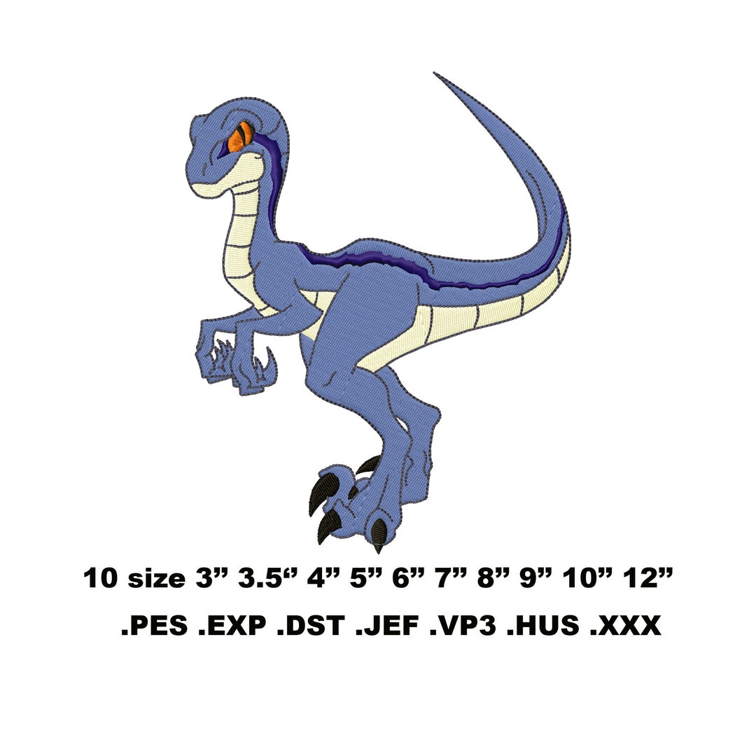 Customizable Machine Embroidery Design Majestic Raptor Dinosaur 10 ...