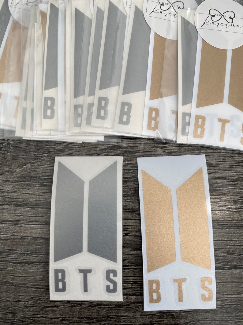 Borahae Sticker Decal Set BTS Logo Bangtan Sonyeondan Logo Stickers ...