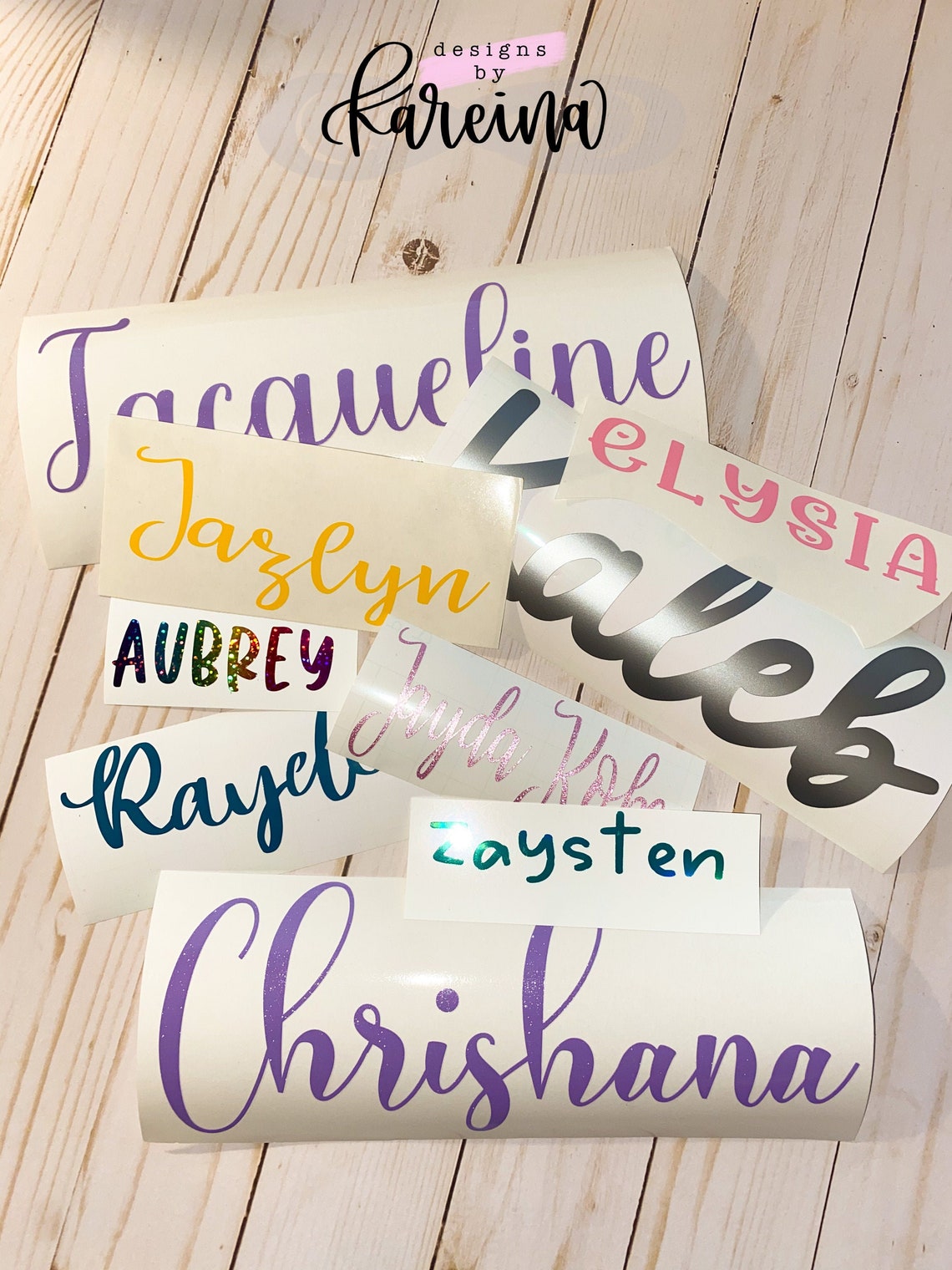 Small Custom Name Decals Stickers Name Decal Stickers for | Etsy