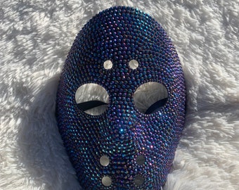 Rhinestone Costume Mask - Etsy