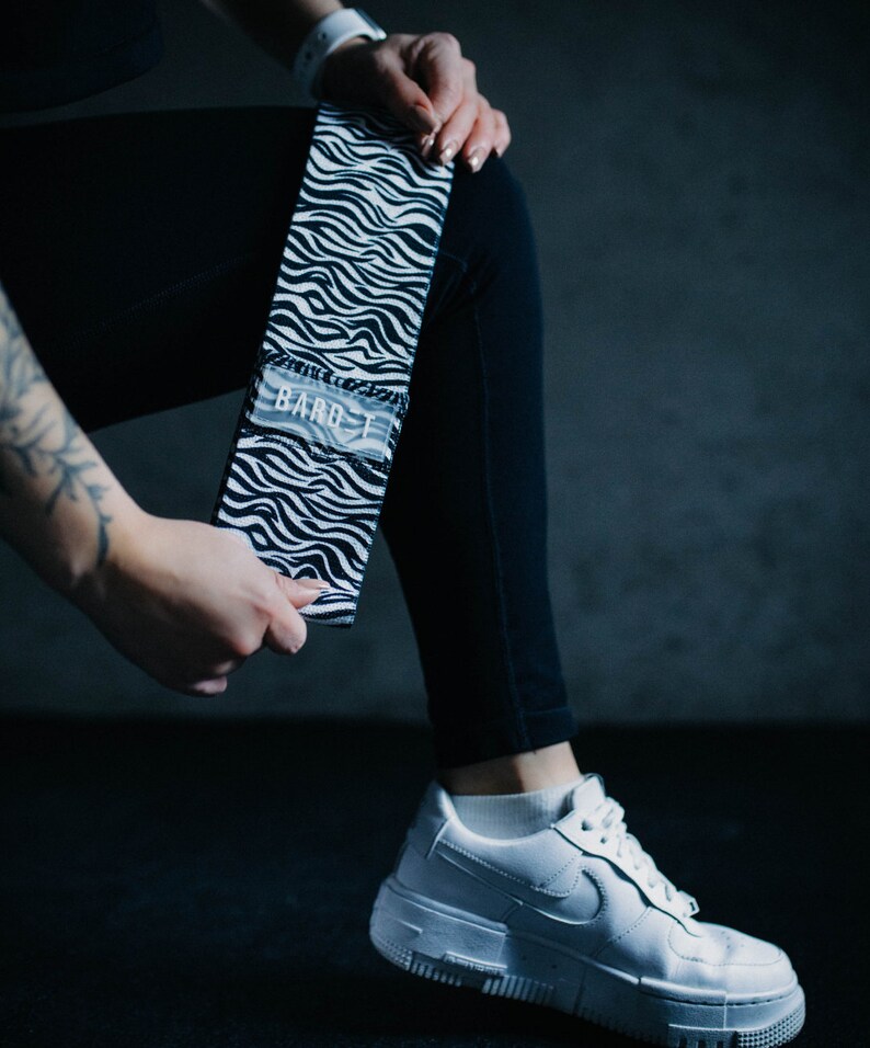 Resistance Band (heavy Strength, Fabric, Zebra Pattern). Non-slip Glute ...