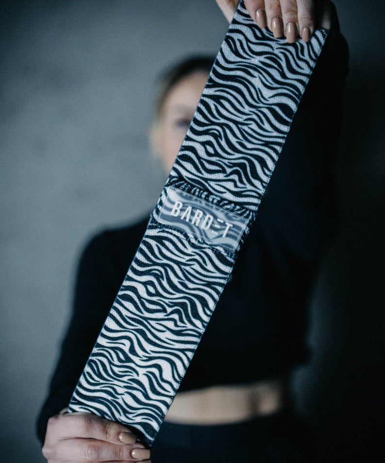 Resistance Band (heavy Strength, Fabric, Zebra Pattern). Non-slip Glute ...