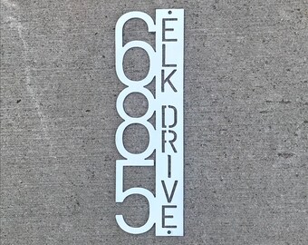 Modern Mailbox Post Numbers - Etsy