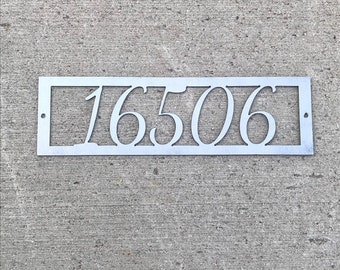 Metal Script House Numbers - Etsy