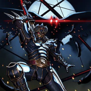 鴉 KARAS Fanart: 12" X 18" & 24" X 36" Anime Poster - Etsy