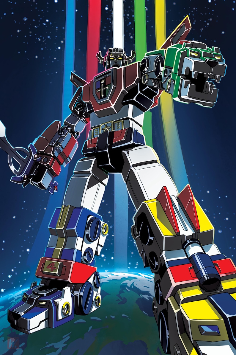 Voltron-beast King Golion: 12"x18" & 24" X 36" Anime Poster - Etsy