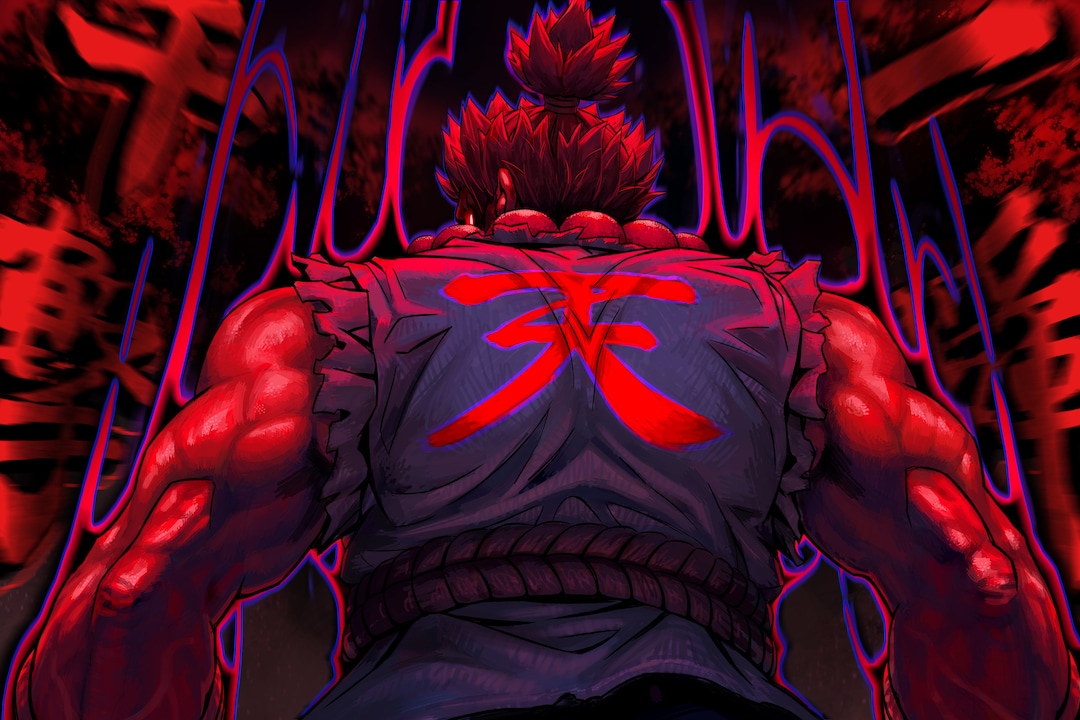 Street Fighter Fanart: Akuma 12" X 18" and 24" X 36" Posters - Etsy