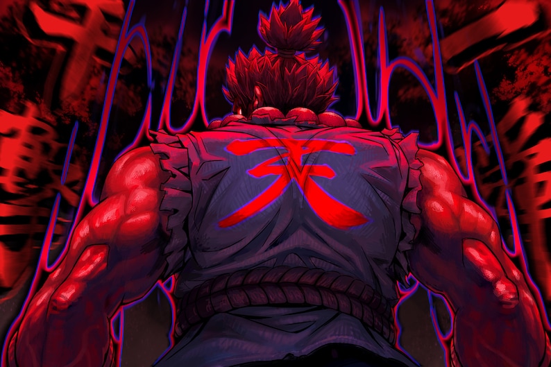 Street Fighter Fanart: Akuma 12" X 18" and 24" X 36" Posters - Etsy
