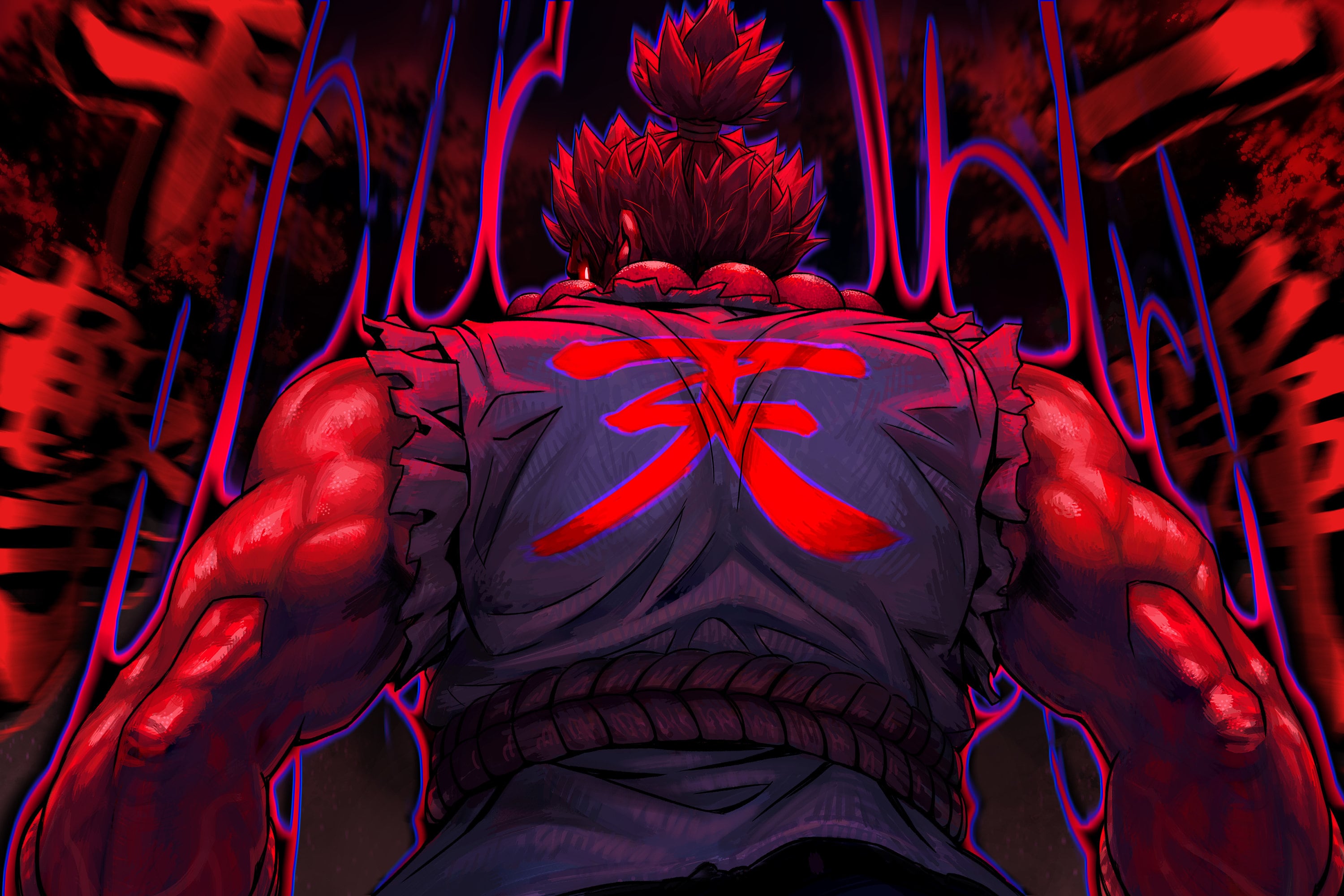 Street Fighter Fanart: Akuma 12" X 18" and 24" X 36" Posters - Etsy