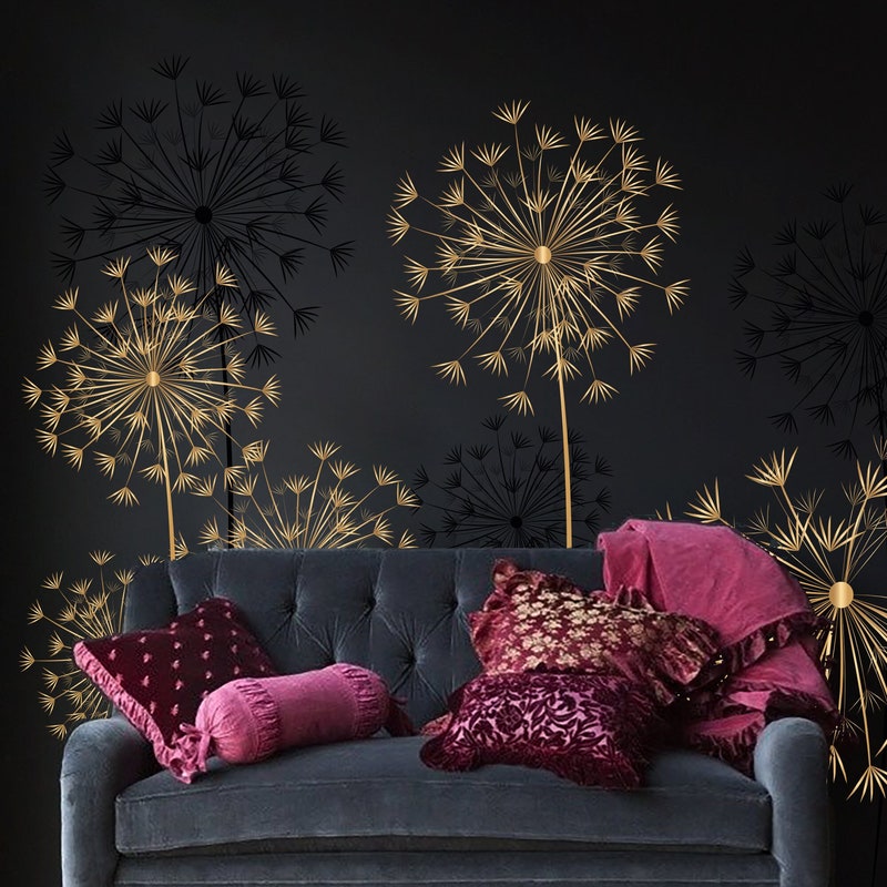 Dandelion Wall Decal - Etsy
