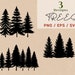 Tree Line Svg Forest Svg Tree Svg Tree Silhouette Svg | Etsy