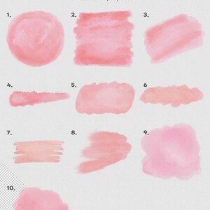 Watercolor Shapes Clipart, Digital Clipart, Watercolor Clipart ...