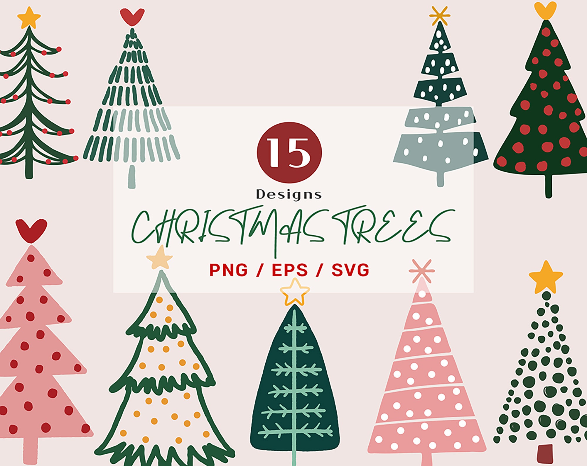 Christmas Tree Svg Holiday Clipart Christmas Svg Tree Svg - Etsy