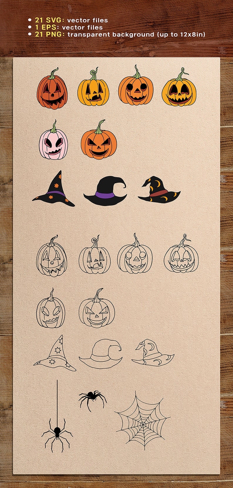 Halloween Pumpkin Svg Bundle, Jack-o-lantern Svg, Cute Halloween ...