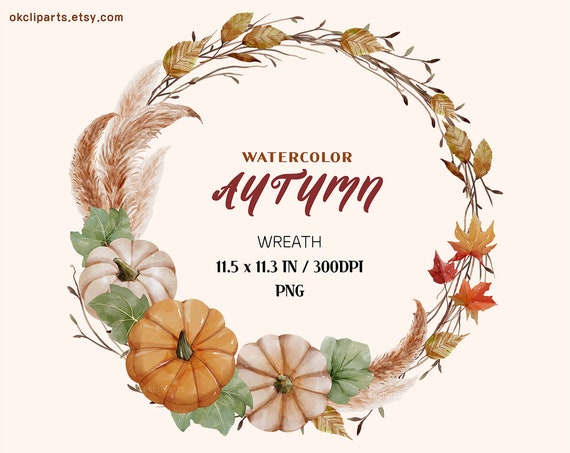 Thanksgiving Clipart Pumpkins Clipart Autumn Clipart Fall - Etsy
