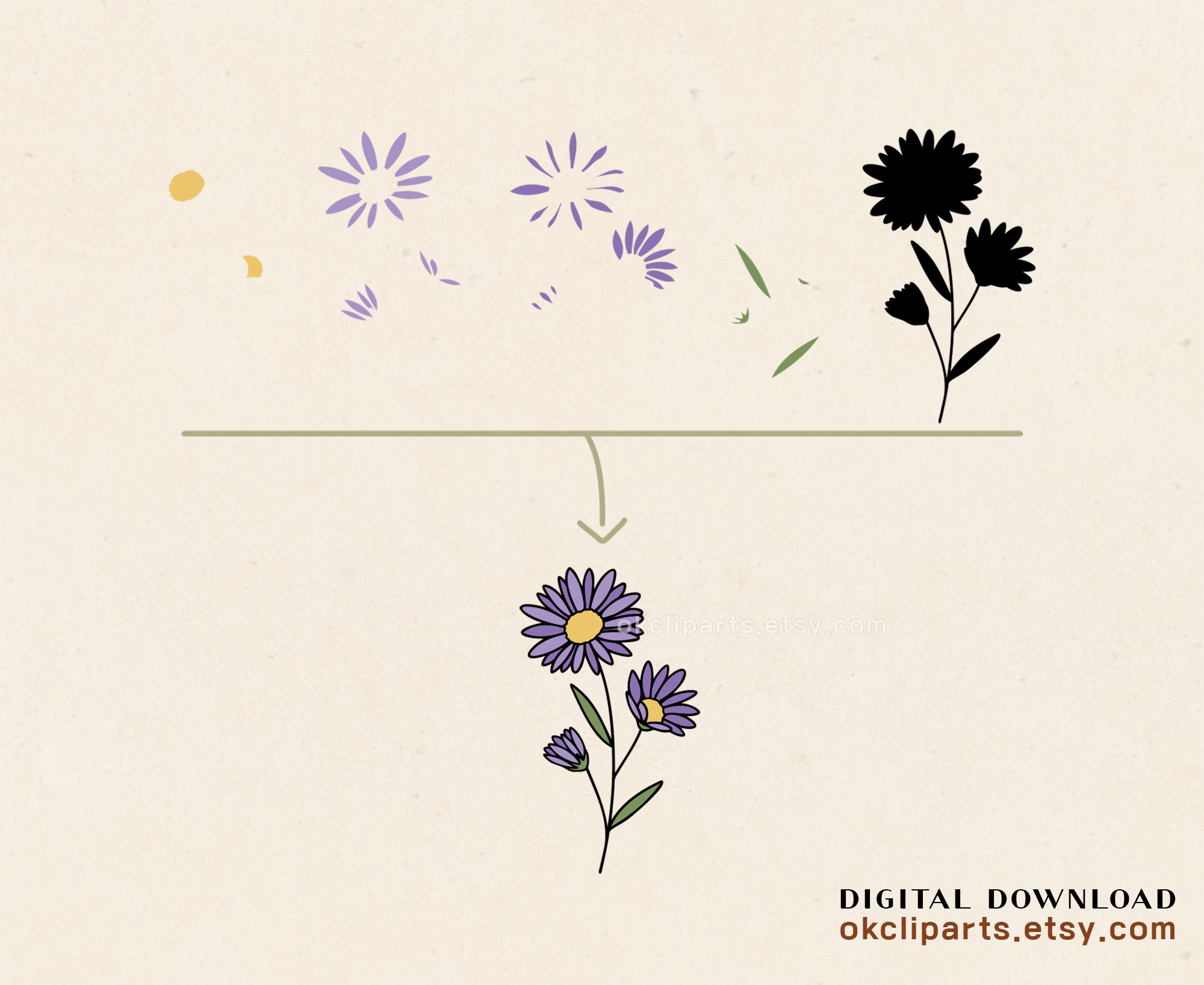 Birth Flower Svg Flower Svg Bundle Botanical Svg Birthday - Etsy