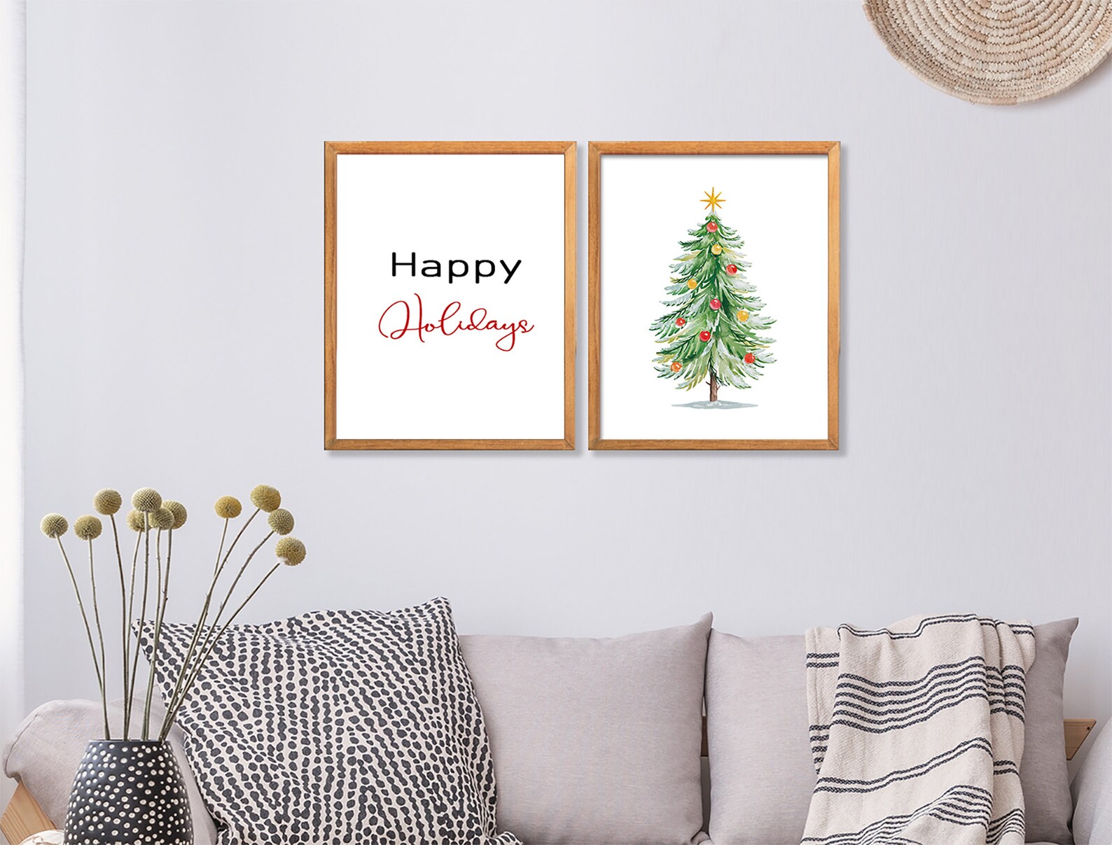 Watercolor Christmas Clipart Christmas Tree Clipart Winter - Etsy