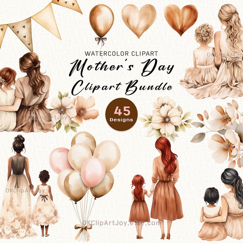 Mothers Day Clip Art - Etsy