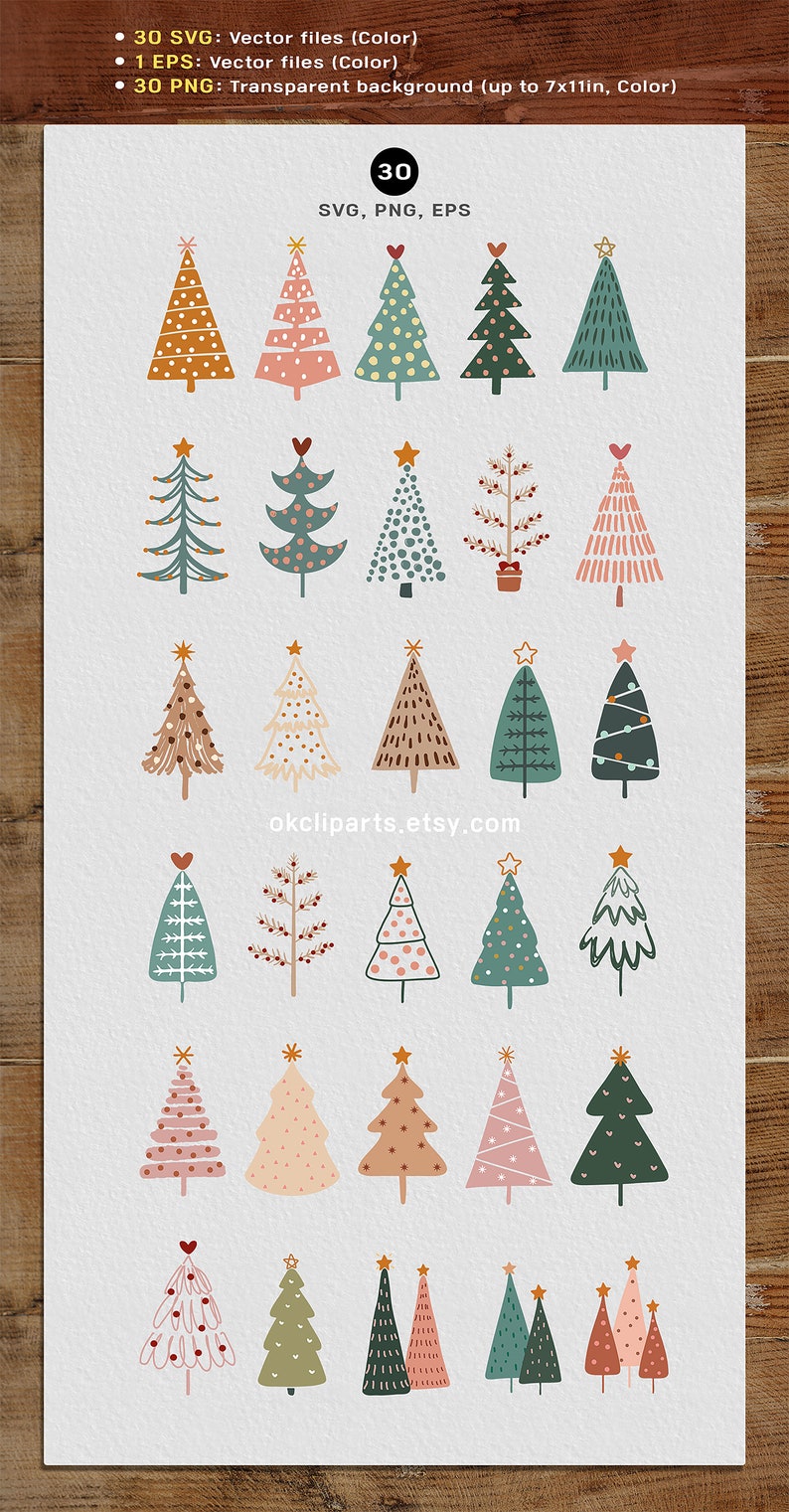Christmas Svg, Tree Svg Bundle, Christmas Tree Svg, Holiday Clipart ...
