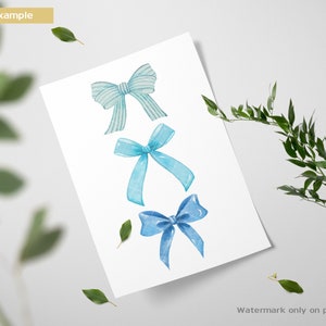 Watercolor Ribbon Clipart, Valentine Day Clipart, Birthday Clipart ...