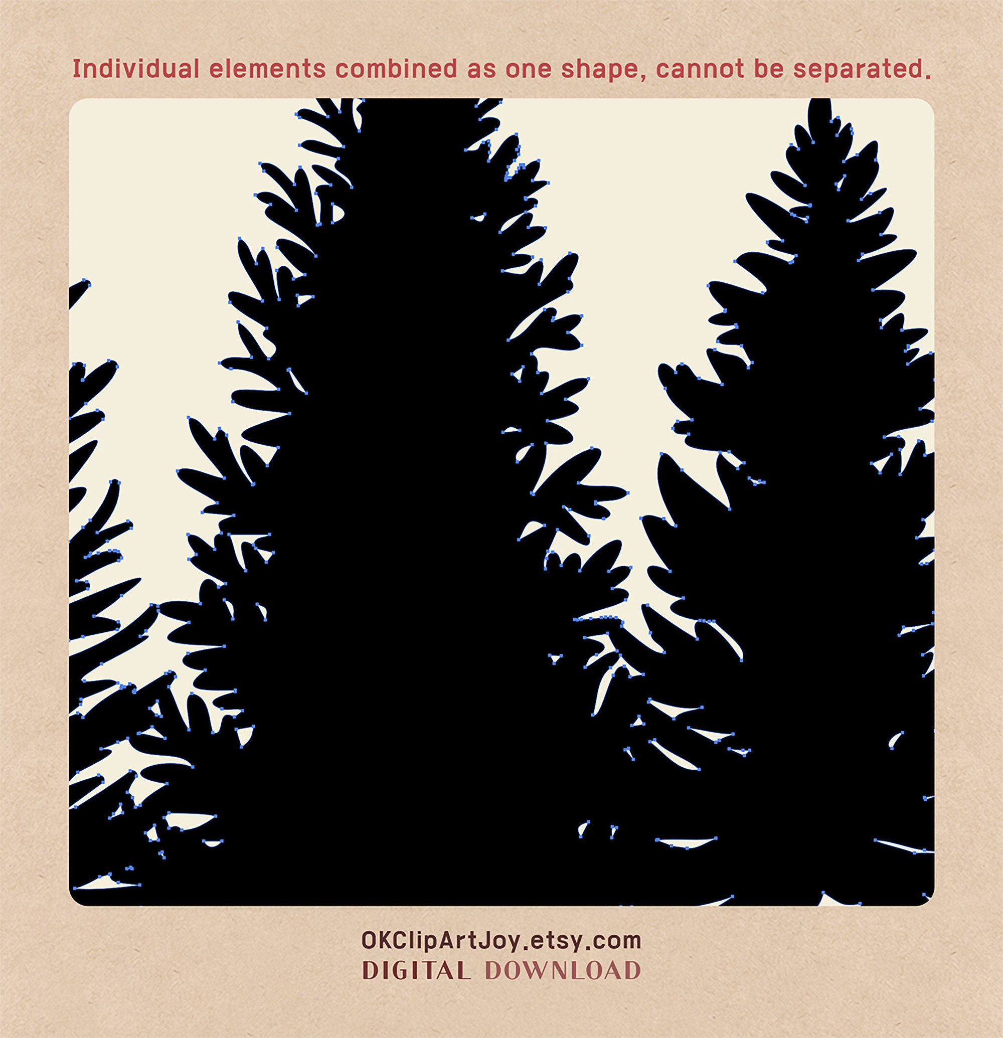Tree Silhouette Svg, Tree Line Svg, Tree Svg, Treeline Svg, Pine Tree ...