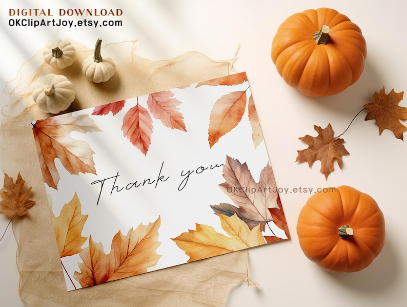 40 PNG Watercolor Fall Leaves & Pumpkin Clipart, Autumn Leaves Clipart ...