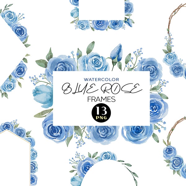 Watercolor Frames - Etsy
