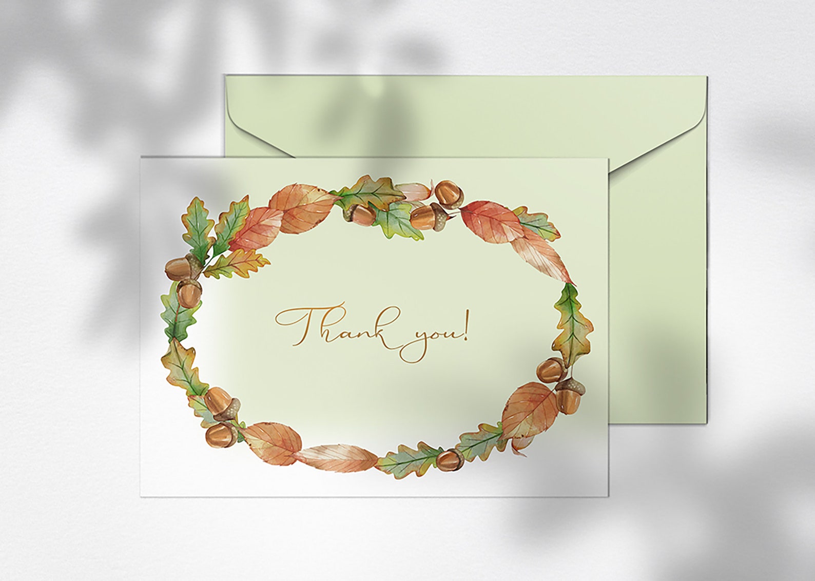 Watercolor Acorn Clipart, Watercolor Foliage Wreath, Thanksgiving Day ...