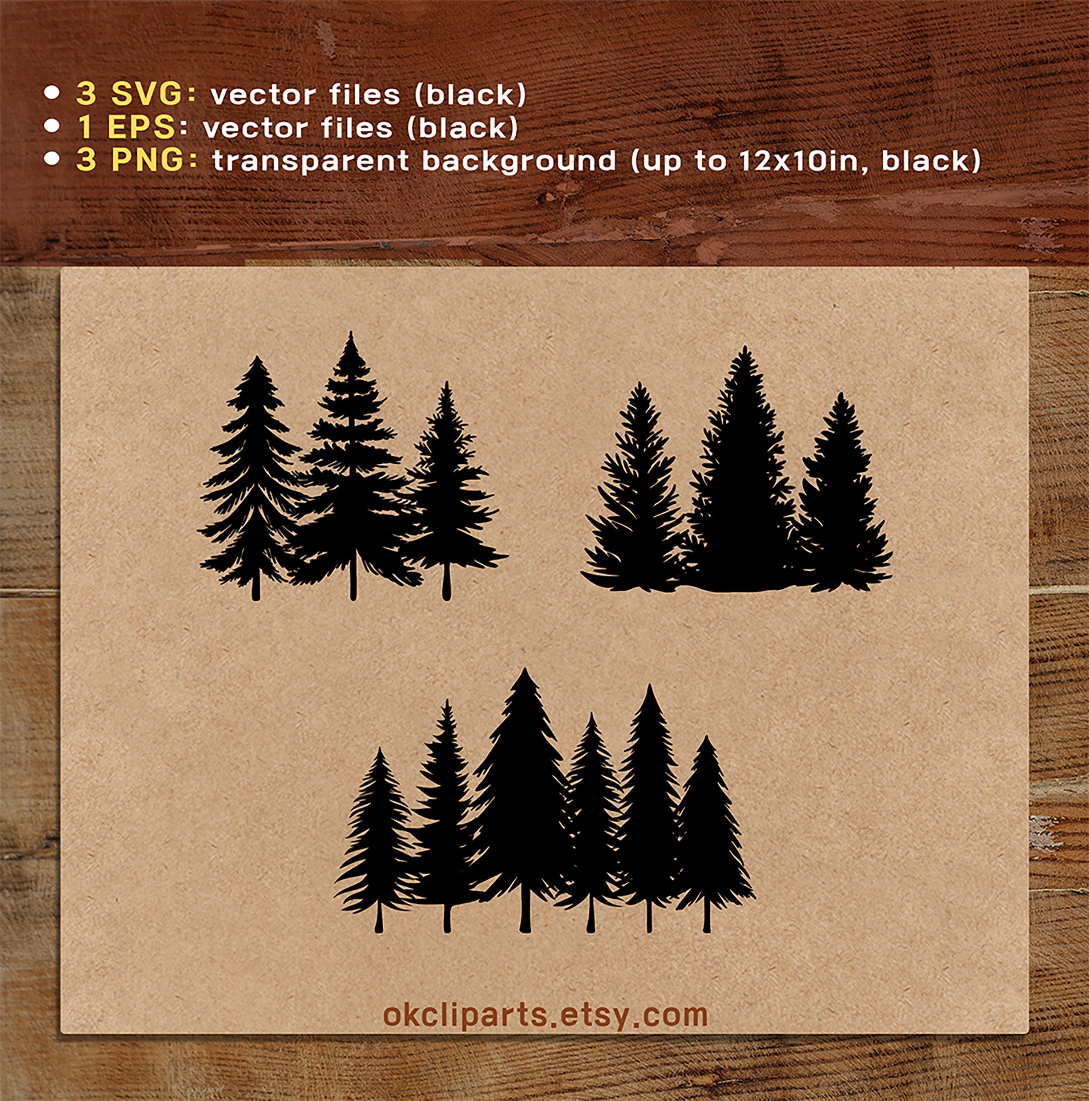 Tree Line Svg Forest Svg Tree Svg Tree Silhouette Svg - Etsy