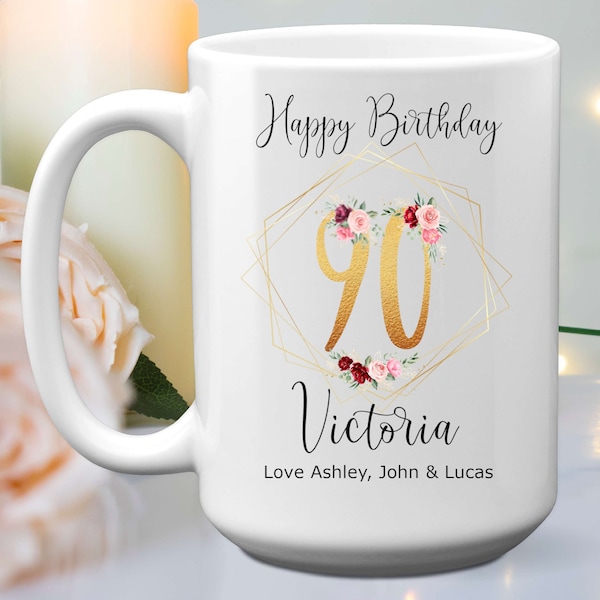 90th Birthday Mug - Etsy