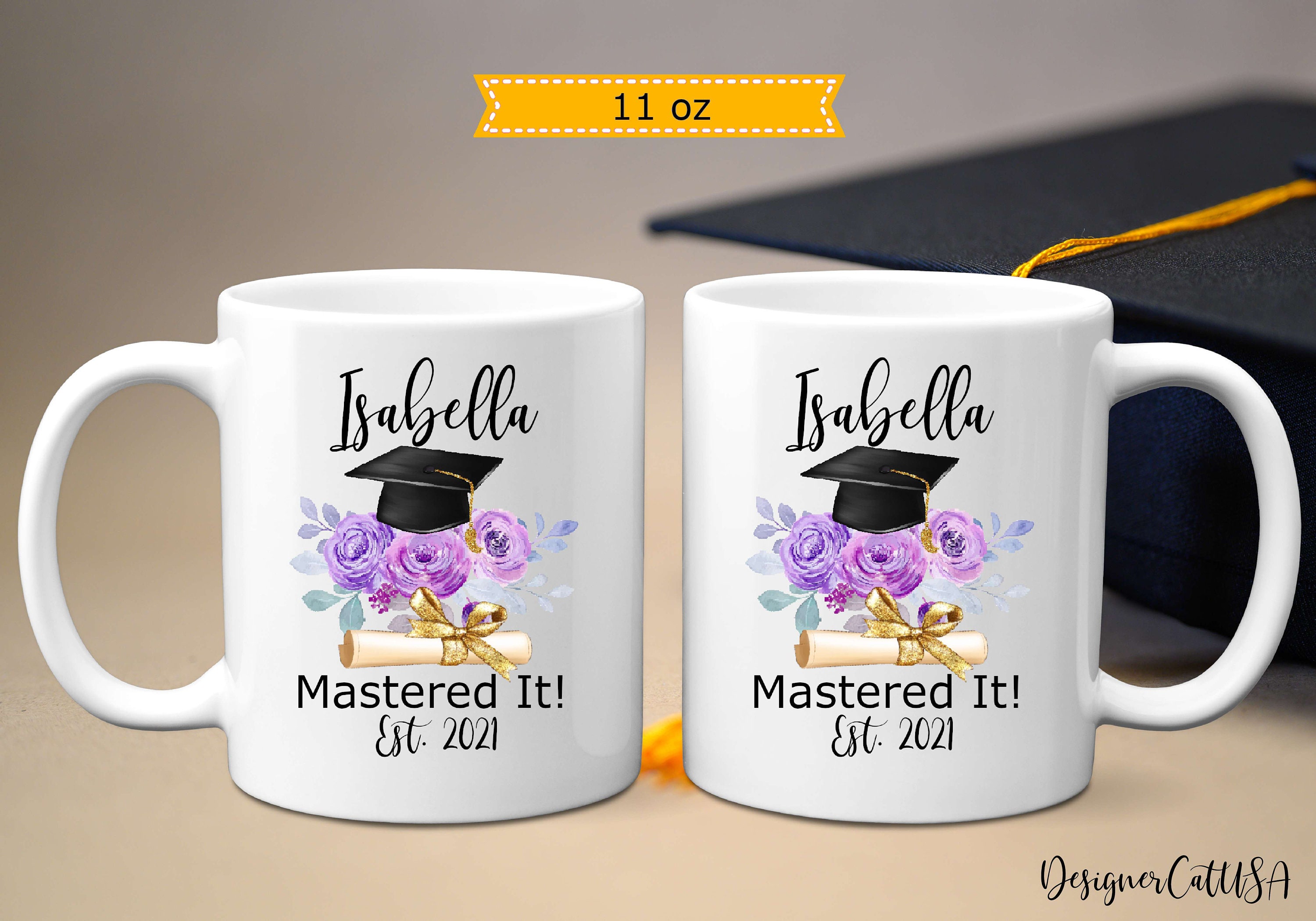 Personalized Masters Degree Graduation Gift Mug 11 or 15 Oz - Etsy
