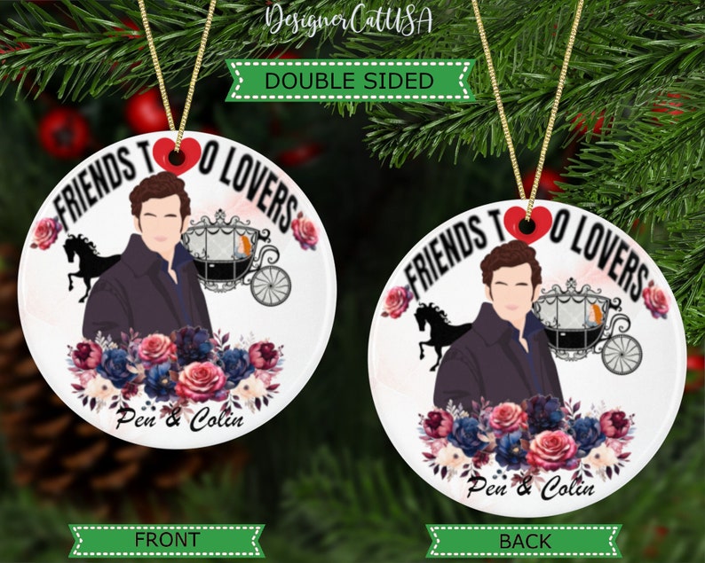 Colin Bridgerton Ornament, Carriage Scene Gift in Polin Season, Pen and ...