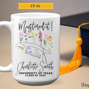 Personalized Mastered It Graduation Mug 11 or 15 Oz, Custom Masters ...