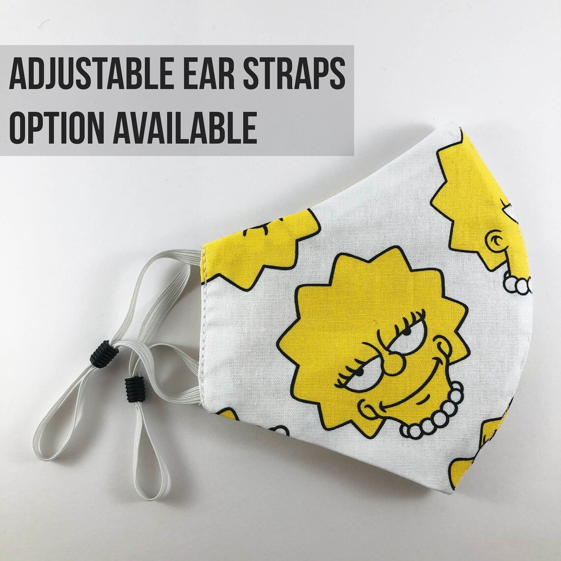 The Simpsons Lisa Simpson Handmade Cotton Face Mask Unisex - Etsy