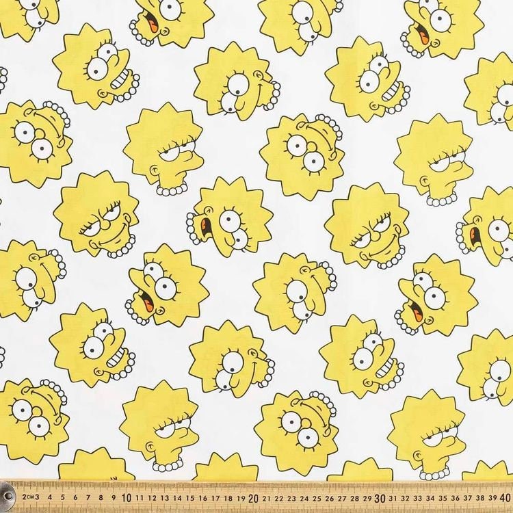 The Simpsons Lisa Simpson Handmade Cotton Face Mask Unisex 3 Layers and ...