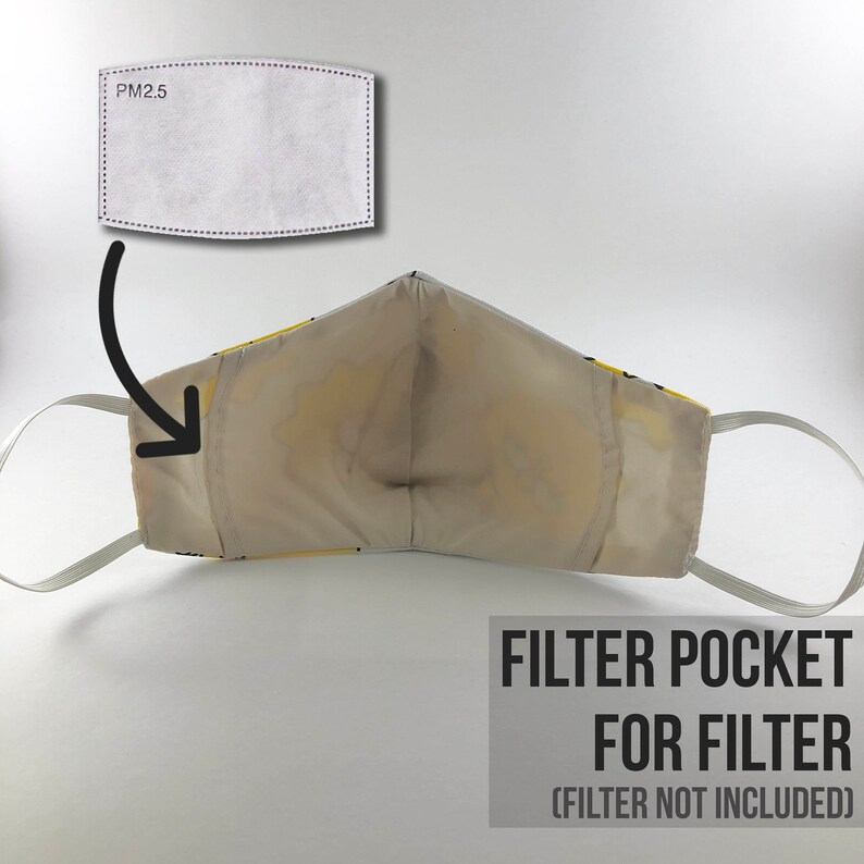 The Simpsons | Lisa Simpson | Handmade Cotton Face Mask Unisex - 3 ...