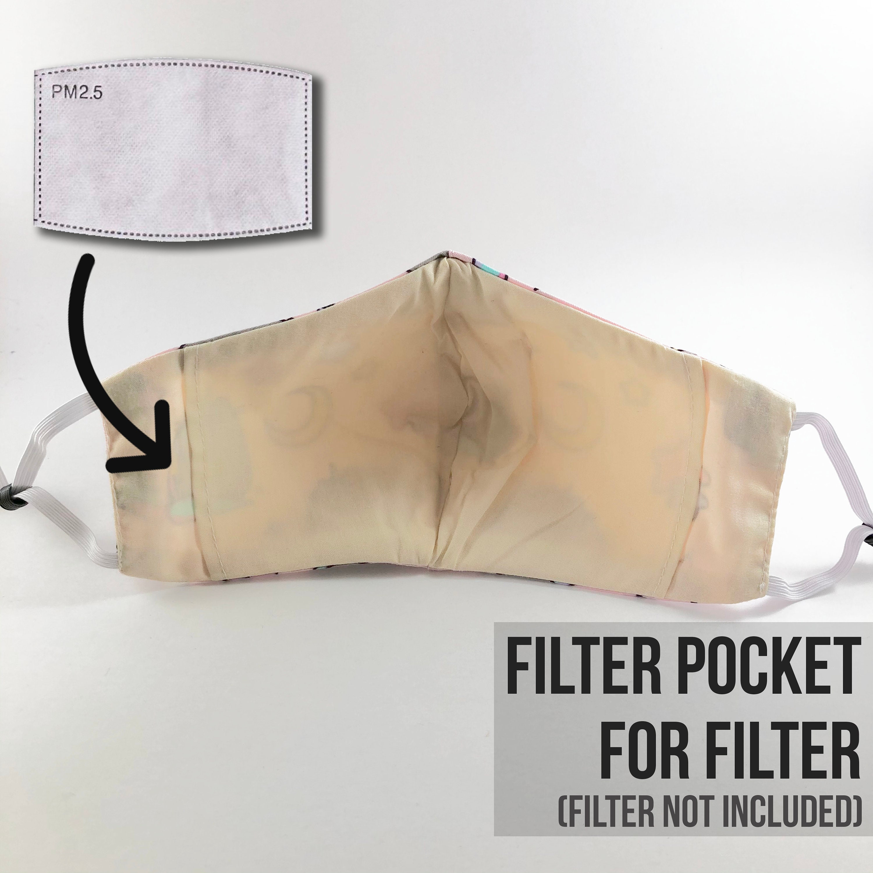 Pusheen Handmade Cotton Face Mask Unisex 3 Layers and With - Etsy
