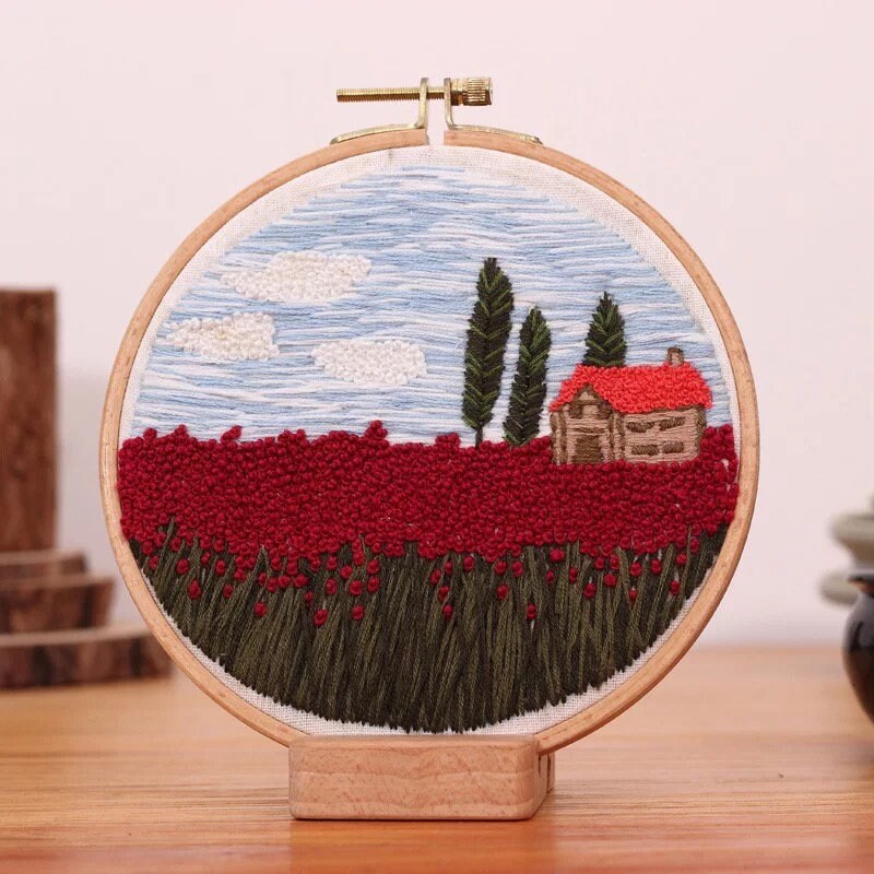 Beautiful Scenery Full Embroidery Kit Modern Embroidery Kit - Etsy