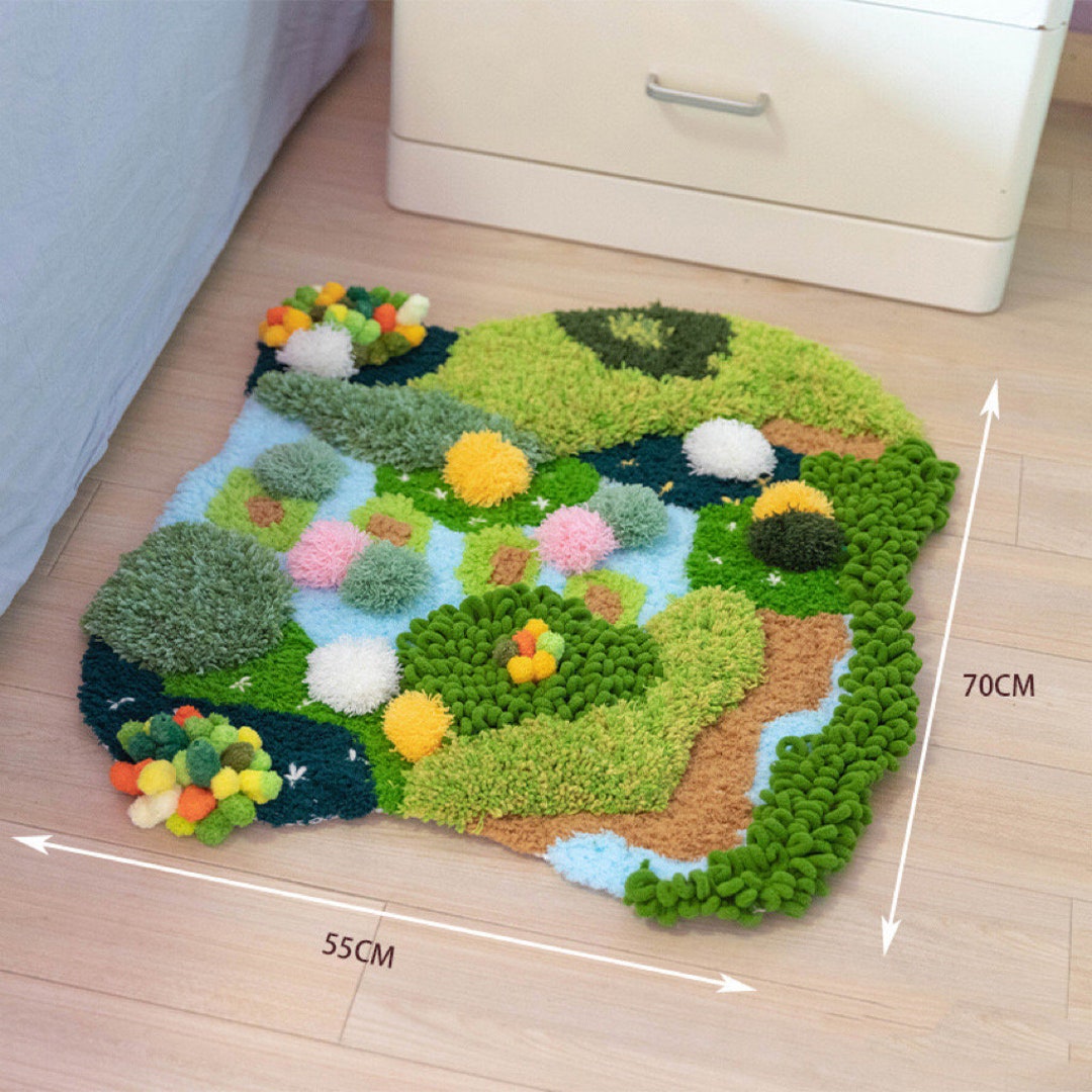 Latch Moss Mat Kit/ Rug Start Kit/ DIY Kit /DIY Mat Kit With Yarn/all ...