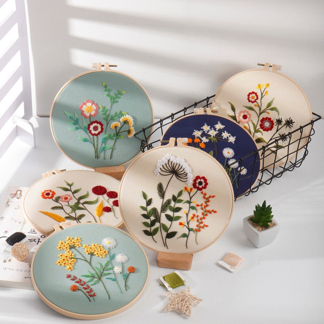 Embroidery Kit for Beginner | Modern Embroidery Kit With Pattern ...