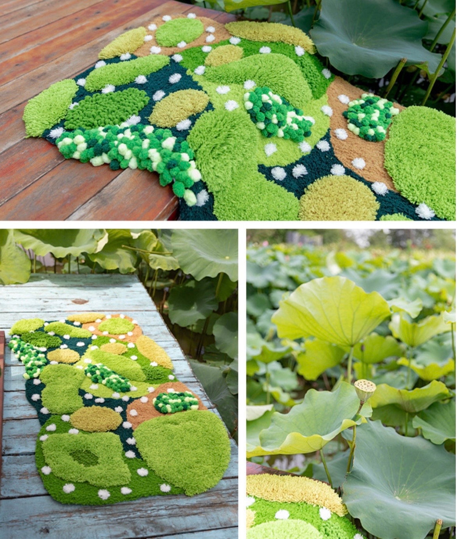Green Moss Rugs/ Moss Forest Rugs Carpet/ Forest Rugs/ Beside Rugs ...
