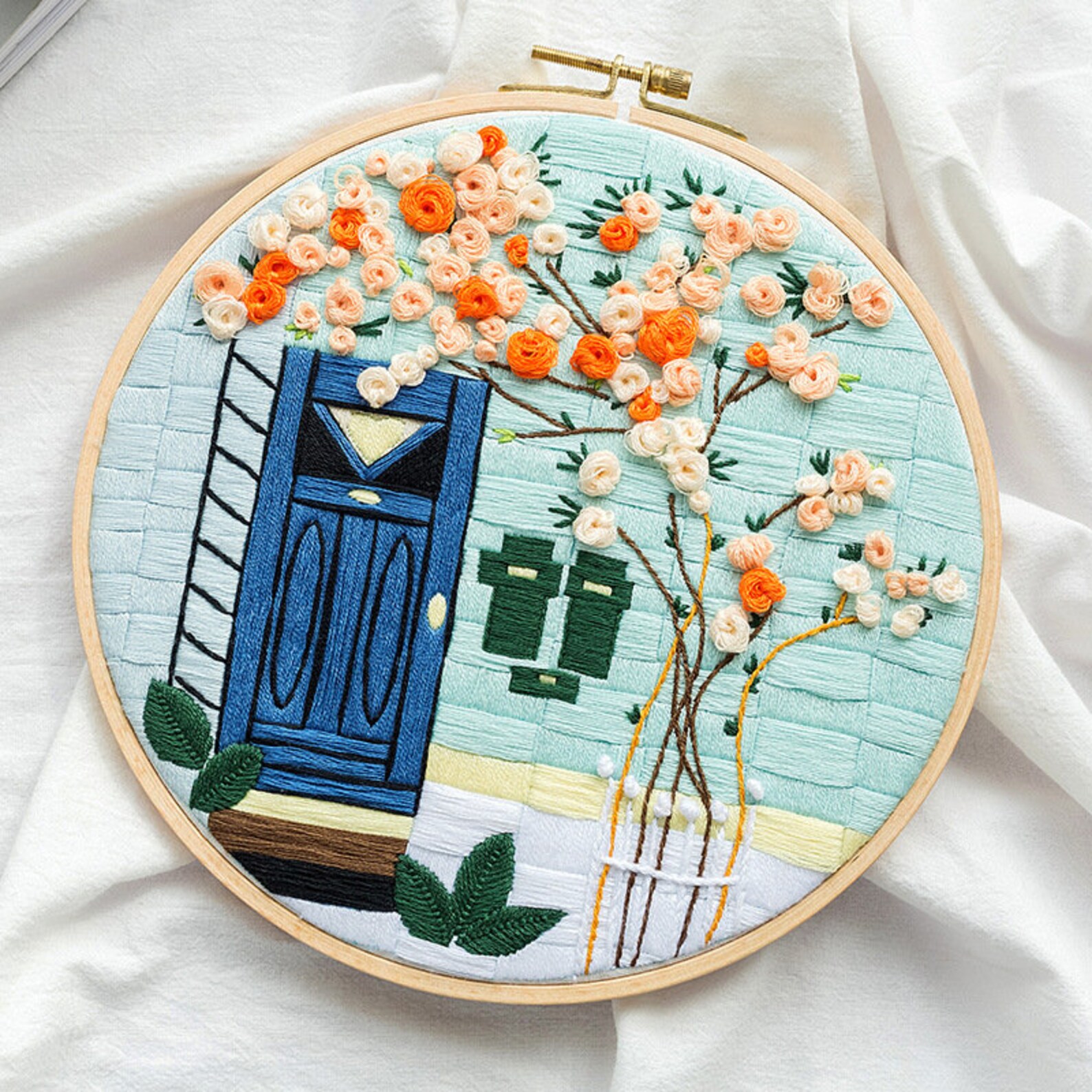 Beautiful Scenery Embroidery Kit | Embroidery Kit With Pattern | Full ...