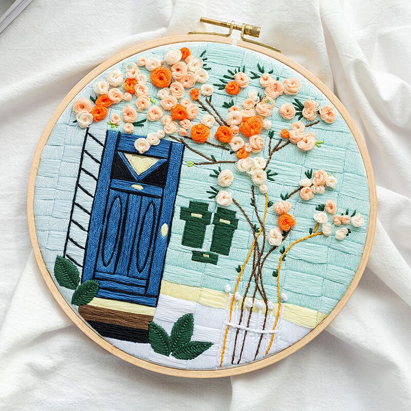 Beautiful Scenery Embroidery Kit Embroidery Kit With Pattern - Etsy