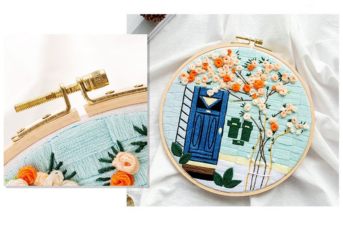 Beautiful Scenery Embroidery Kit | Embroidery Kit With Pattern | Full ...