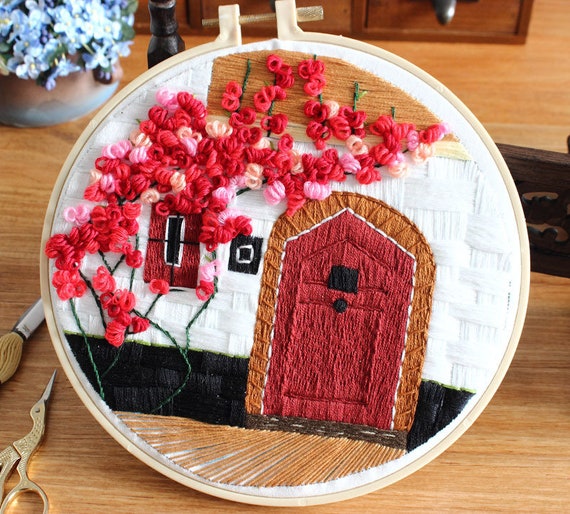 Beautiful Scenery Embroidery Kit Embroidery Kit with Pattern | Etsy