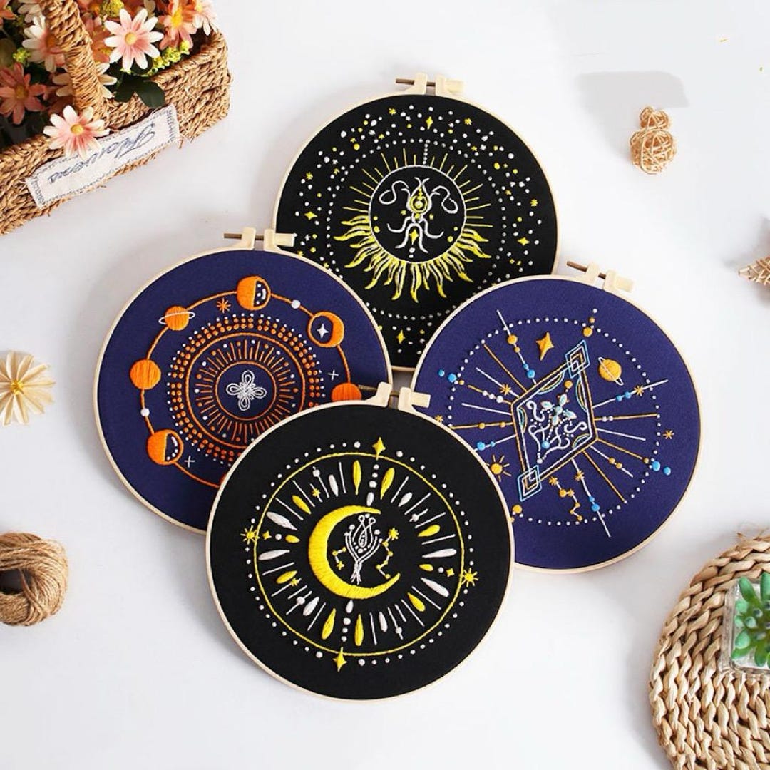 Embroidery Kit for Beginner | Embroidery Kit With Pattern | Astrolabe ...