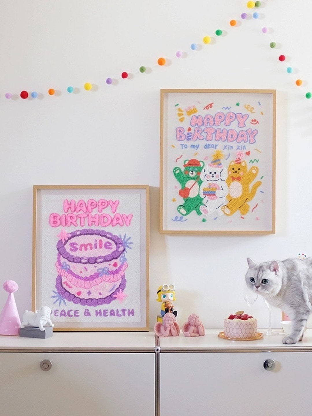 Birthday Punch Needles Start Kit/ Beginner Punch Needle Kit With ...