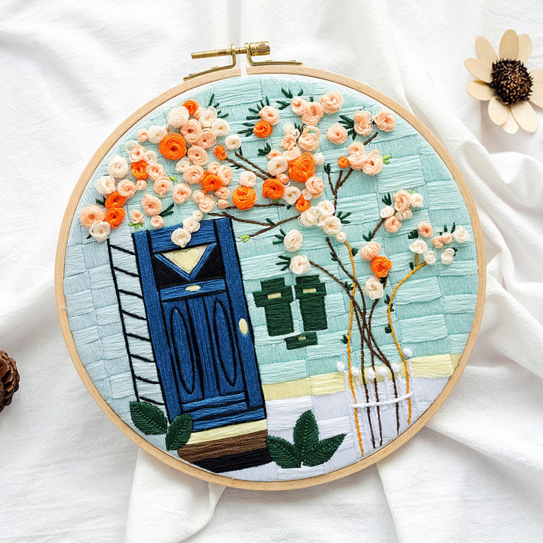 Beautiful Scenery Embroidery Kit | Embroidery Kit With Pattern | Full ...