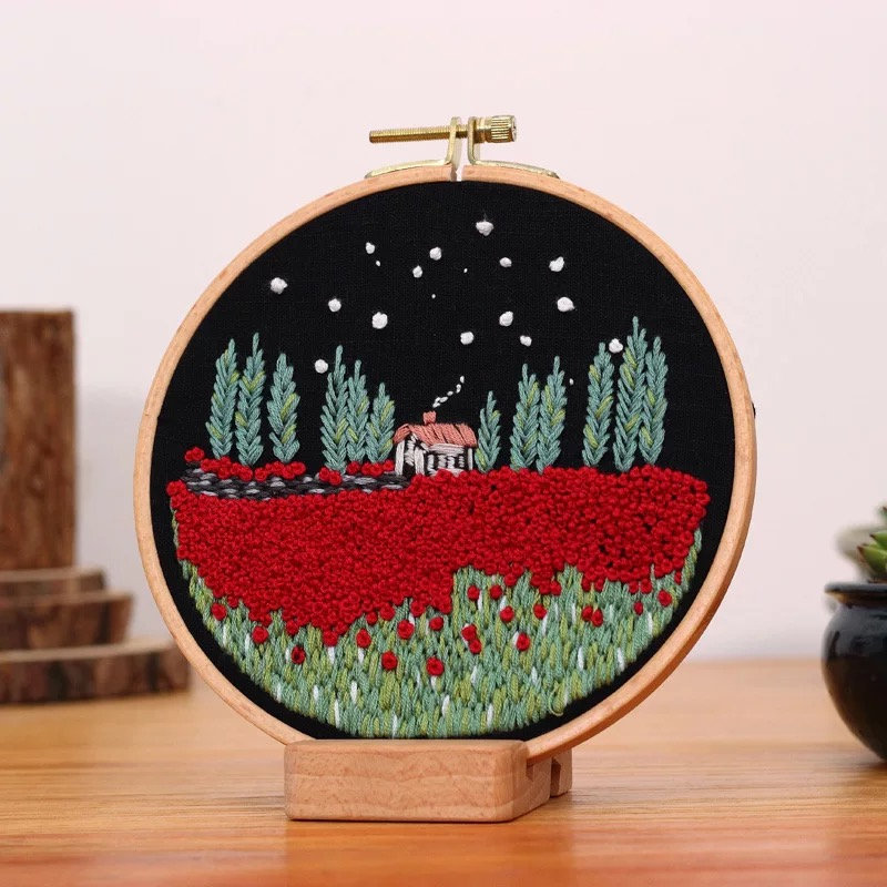 Beautiful Scenery Full Embroidery Kit Modern Embroidery Kit - Etsy